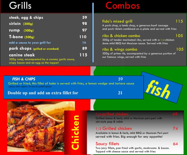 Menu at Big Dog Pub And Grill, Benoni