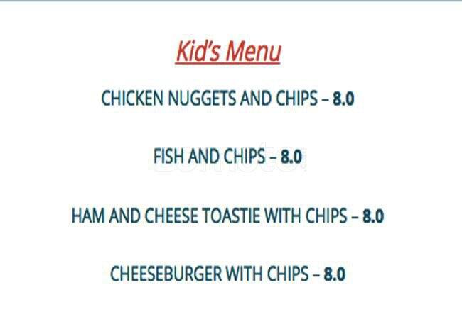 Carta del restaurante Pathfinder Motel, Kew