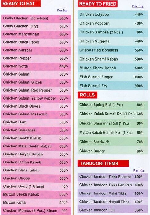 Bharat Chicken Inn Foods Menu, Menu for Bharat Chicken Inn Foods ...