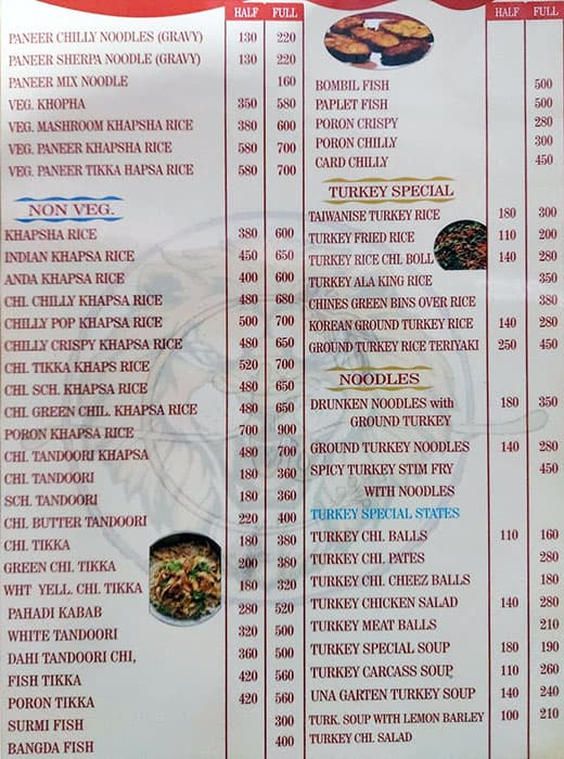 Menu of Turkey Style Restaurant With Sifa, Ghatkopar East, Mumbai