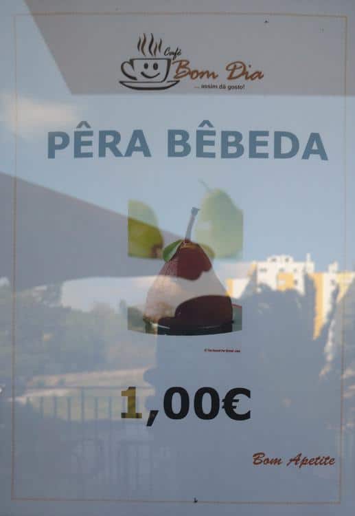 Menu at Café Bom Dia, Sintra, r 604