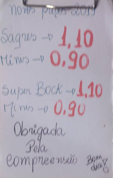 Menu at Café Bom Dia, Sintra, r 604