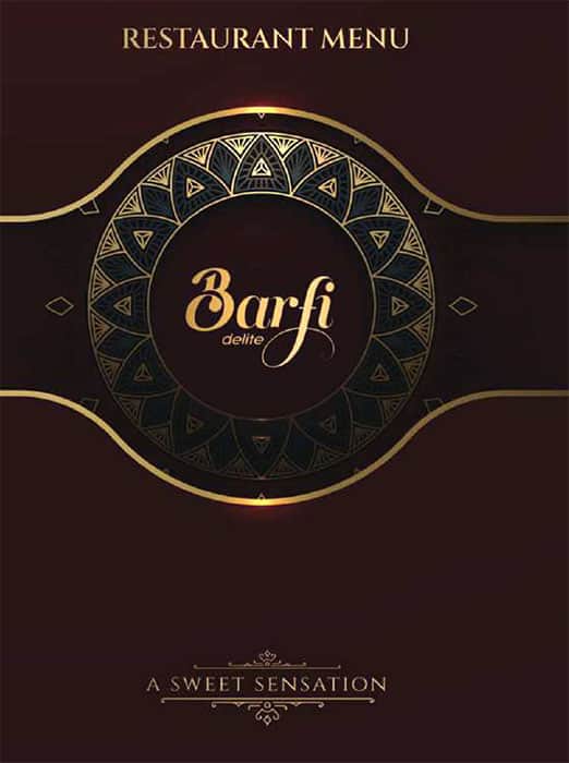 Menu of Barfi Delite, Banjara Hills, Hyderabad