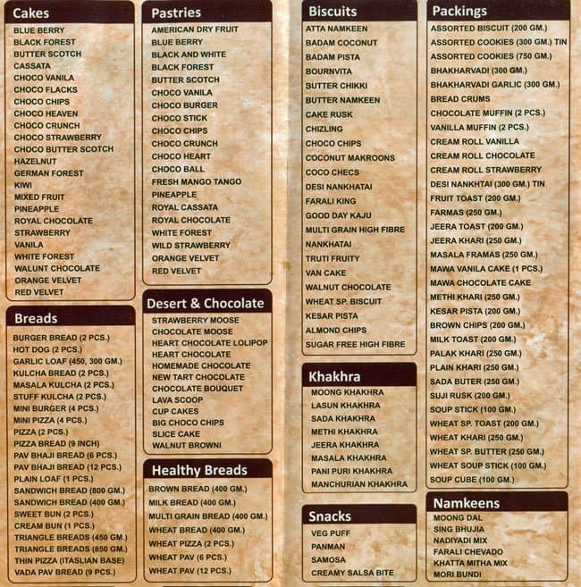 Breadliner Menu, Menu for Breadliner, City Light, Surat - Zomato