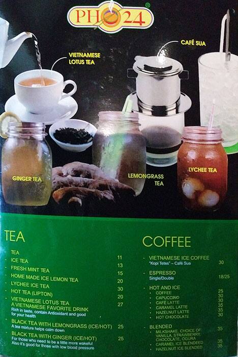 Menu at Pho 24, Tangerang, Summarecon Mall Serpong