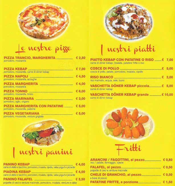 Istanbul Taxim Uno a Milano: Foto del Menu con Prezzi - Zomato Italia