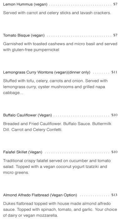 Menu at Fern, Flavors from the Garden restaurant, Charlotte, East Blvd ...