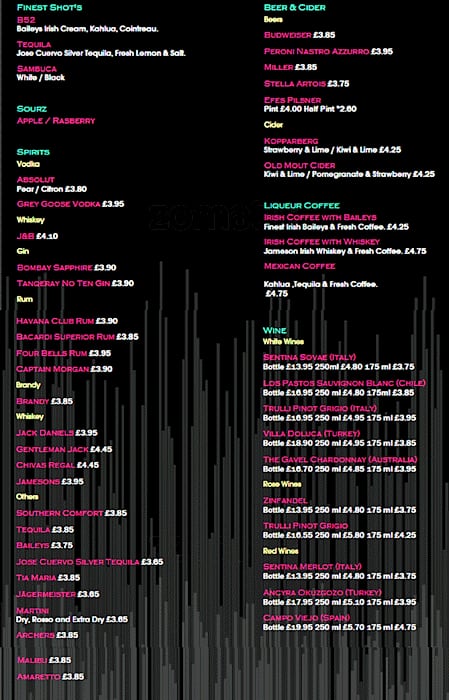 Menu at Istanblue Royton restaurant, Oldham