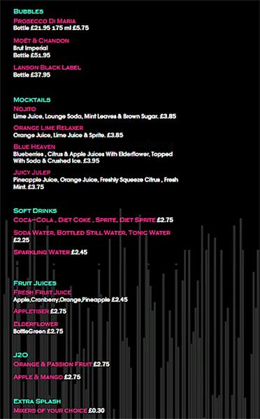 Menu at Istanblue Royton restaurant, Oldham