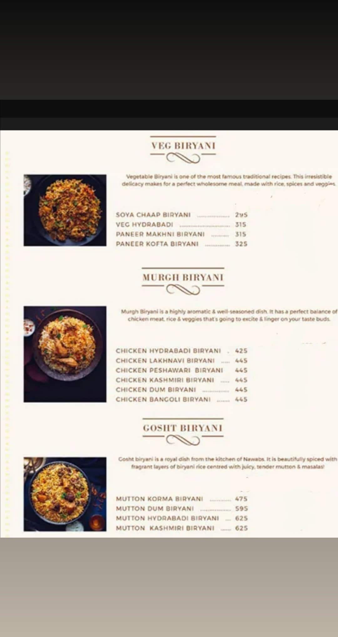 Menu at Laseez Biryani Kalyan, Kalyan