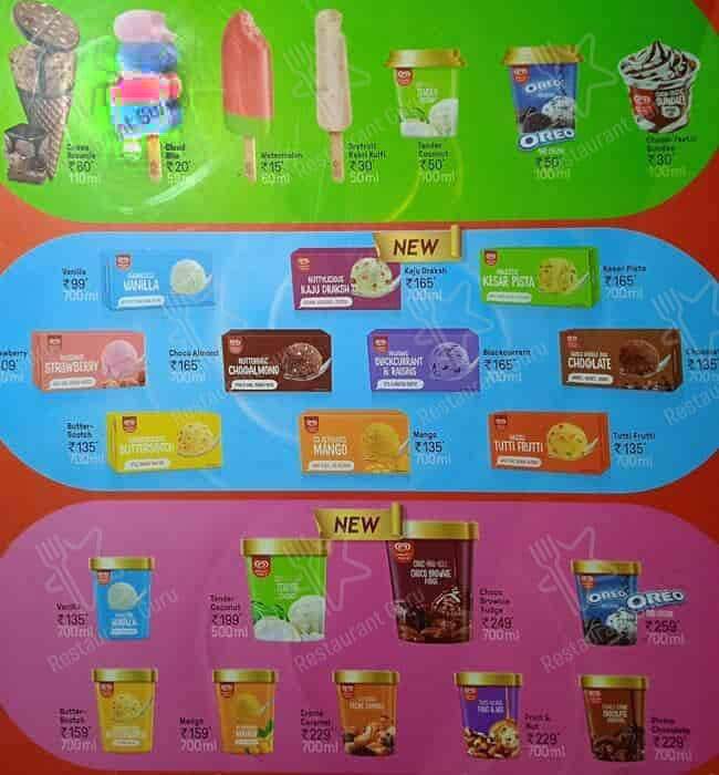 Menu at Kwality Wall's Swirl's, Gurugram, Ground Floor 1 Ansal Plaza Mall
