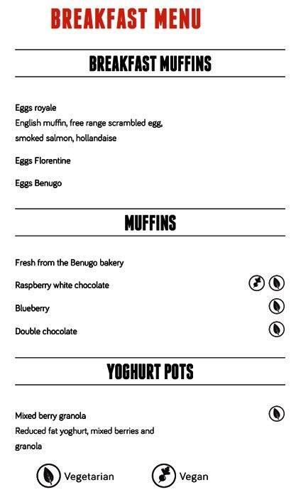 Menu at Lanes of London restaurant, London