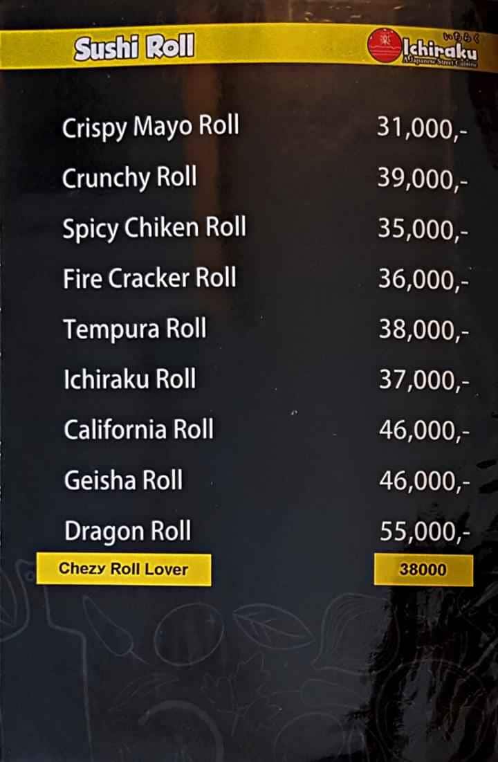 Menu at Ichiraku ramen - new place restaurant, Tangerang, Jl. Kisamaun ...
