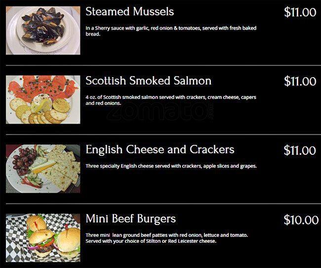 Menu at Three Lions Pub, Redmond, 161st Avenue Northeast