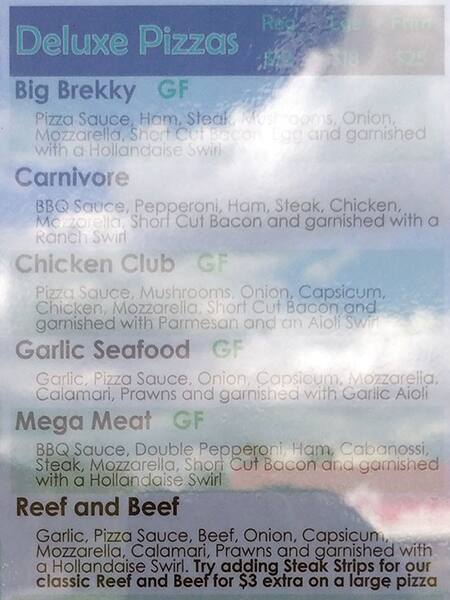 Menu at Ultimate Pizza pizzeria, Raceview