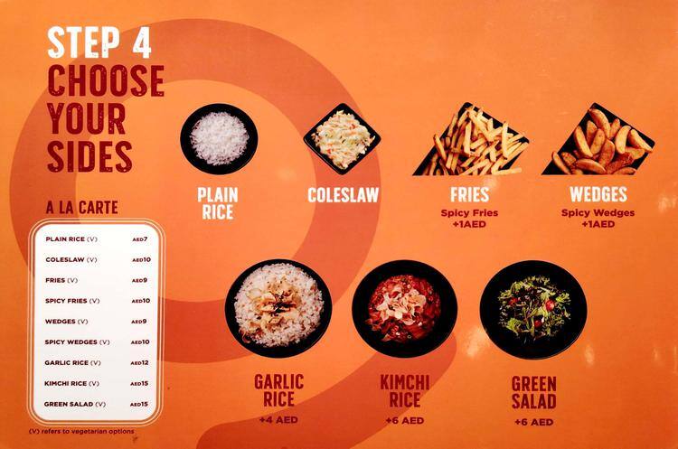 Menu of KyoChon, Deira City Centre Area, Dubai