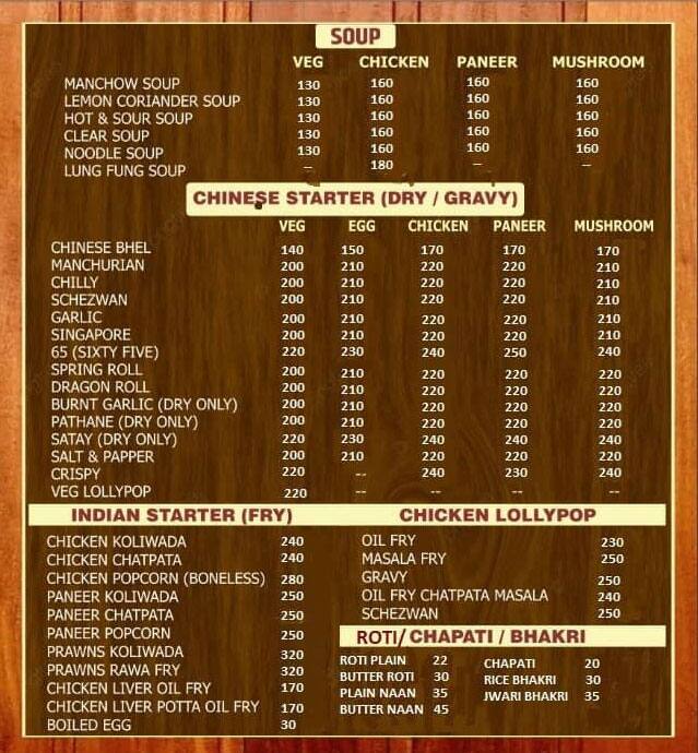 Menu of Salt N Pepper, Bhandup, Mumbai