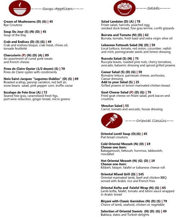 Plantation Menu, Menu for Plantation, Jumeirah Beach Residence (JBR ...