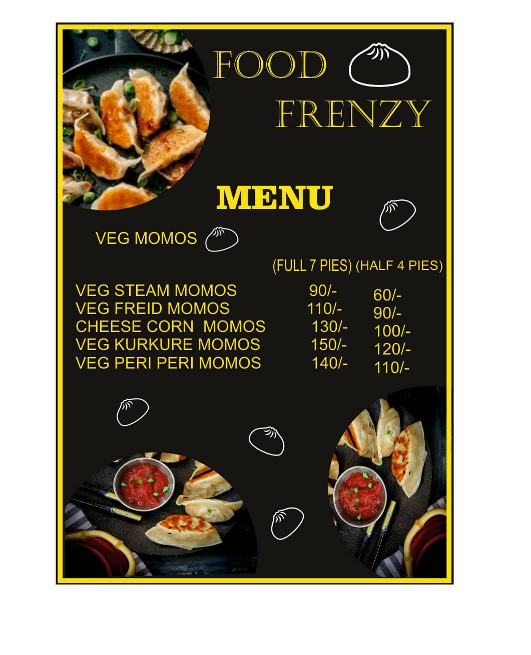 Menu of Food Frenzy, Dhanori, Pune