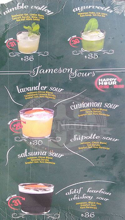 Menu at Rock N Rolla, Istanbul, Bekar Sk. No 18