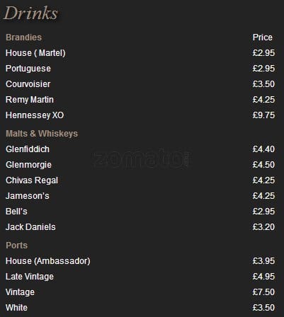 Menu at Sea Salt restaurant, Beckenham, 2 Southend Rd