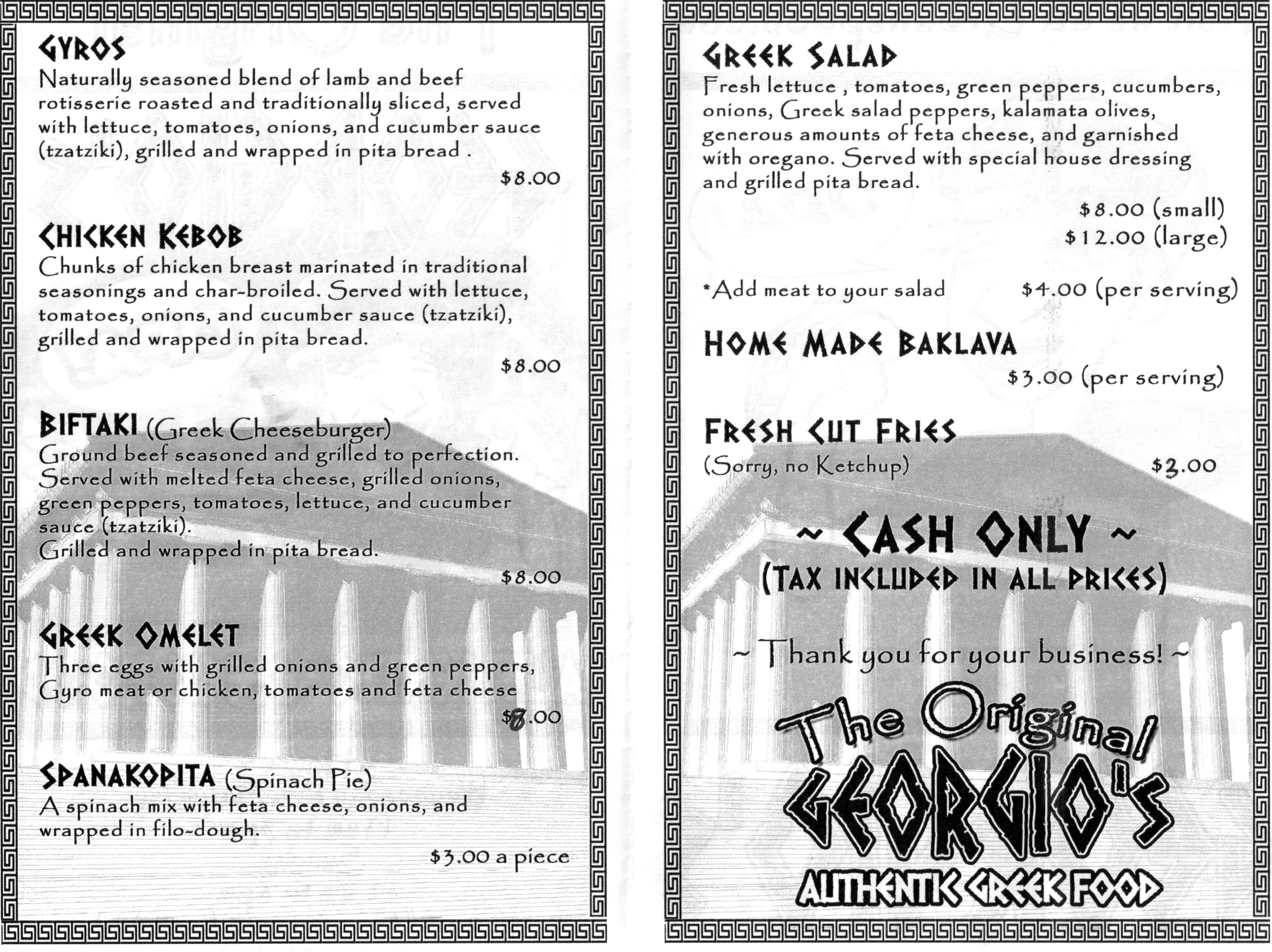 Original Georgios Authentic Greek Food, Perdido Key, Pensacola ...