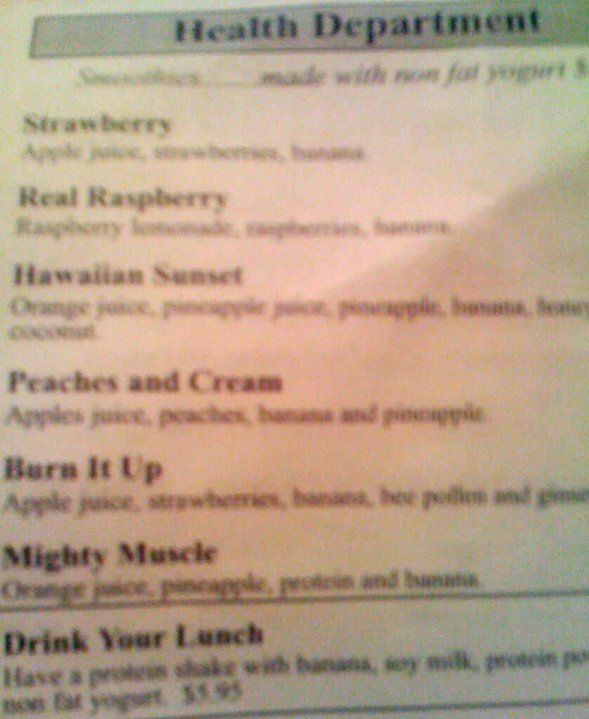 Menu at Portobello's restaurant, Salinas, S Main St STE A