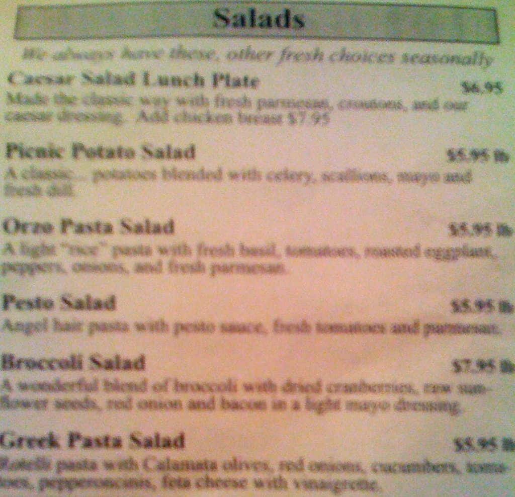 Menu at Portobello's restaurant, Salinas, S Main St STE A