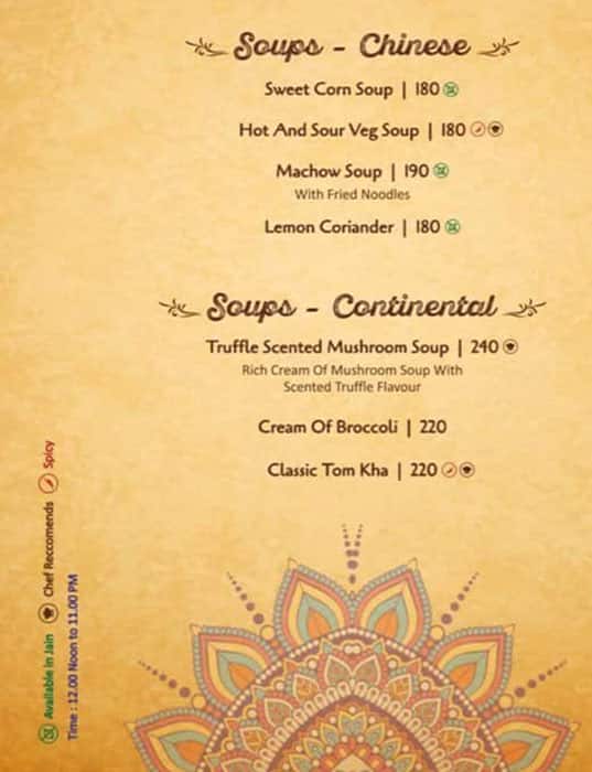 Menu of Delhi Highway, Egmore, Chennai