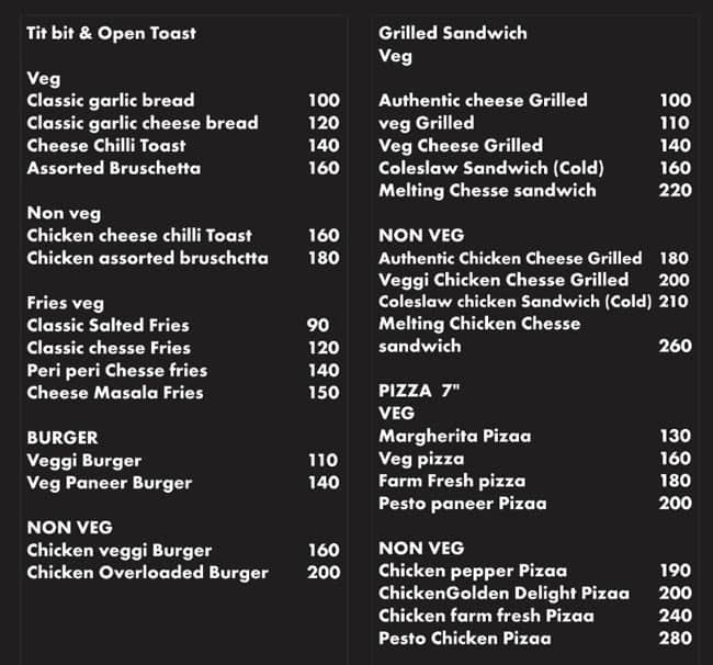 Menu of Foodie Snacks Adda, Santacruz East, Mumbai
