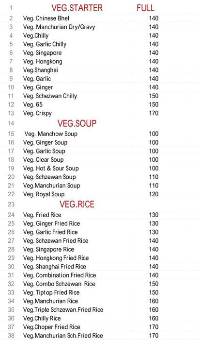 Menu of Food Point, Virar, Mumbai