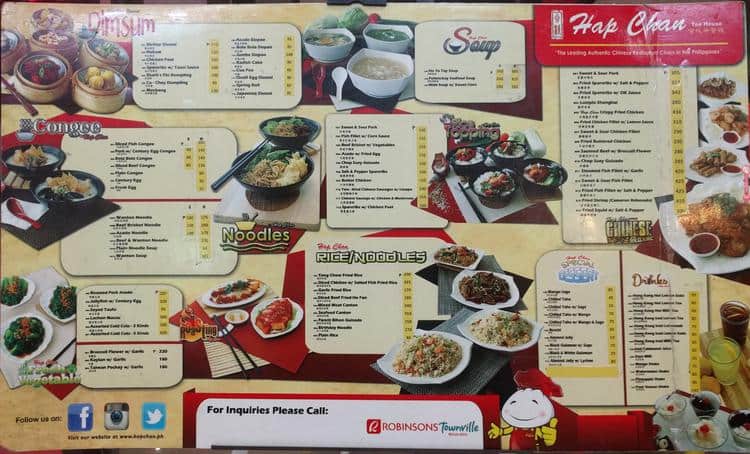 Hap Chan Menu, Menu for Hap Chan, Novaliches, Quezon City - Zomato ...