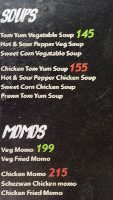 Menu at The Redbox, Chennai, 45/2