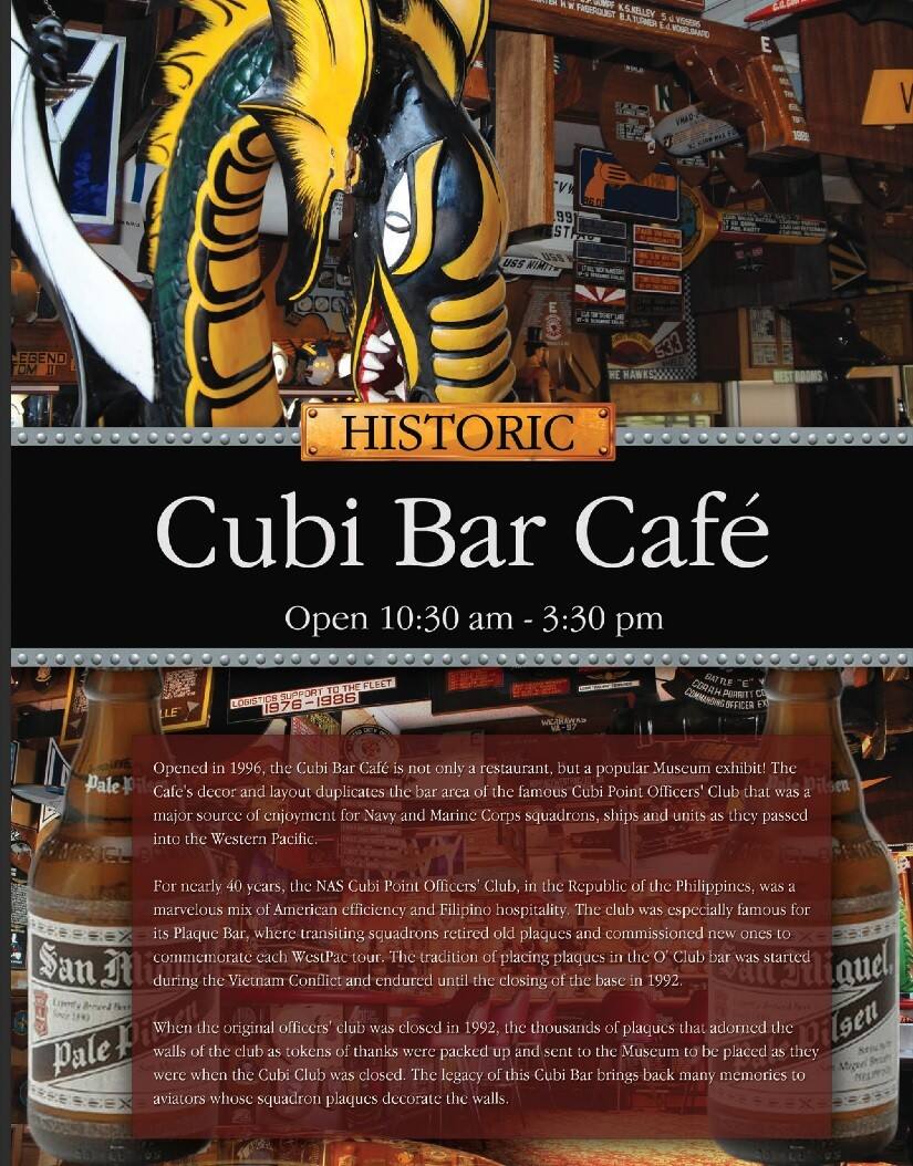 Menu at Cubi Bar Cafe, Pensacola