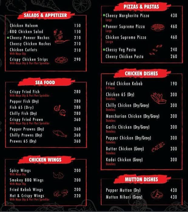 Menu of Al Daaz, HSR, Bangalore