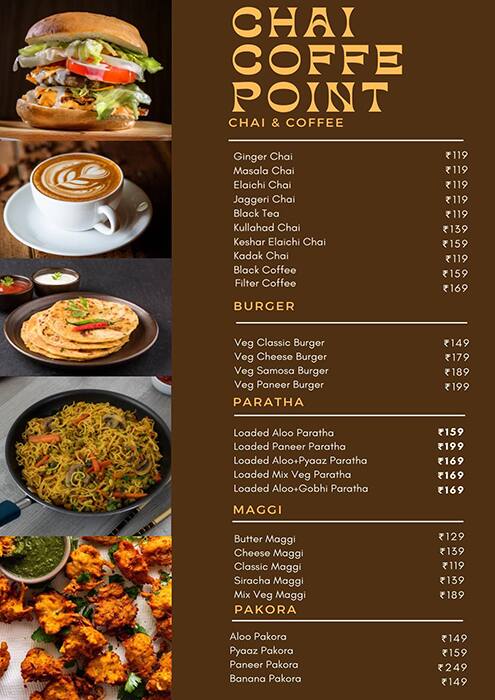 Menu of Chai Coffee Point, Gaur City 2, Greater Noida