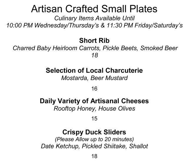 Menu at The Punch Room pub & bar, Charlotte