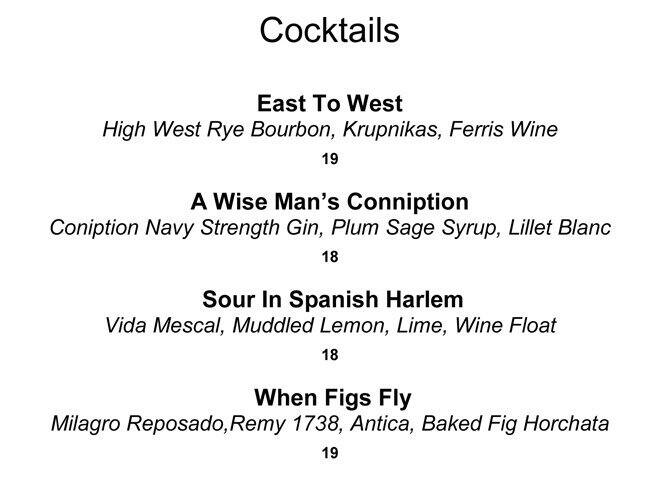 Menu at The Punch Room pub & bar, Charlotte