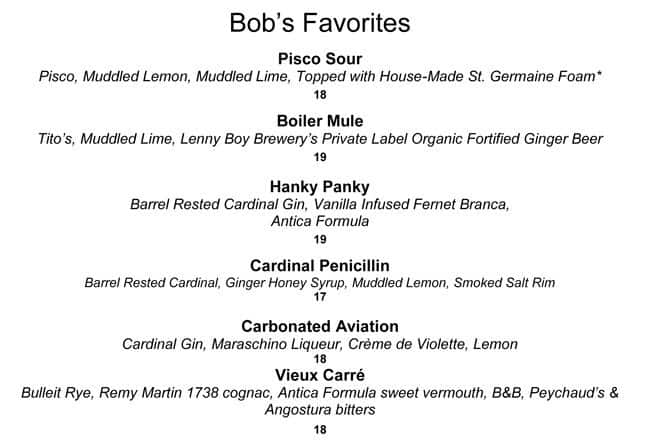 Menu at The Punch Room pub & bar, Charlotte