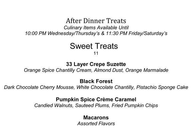 Menu at The Punch Room pub & bar, Charlotte