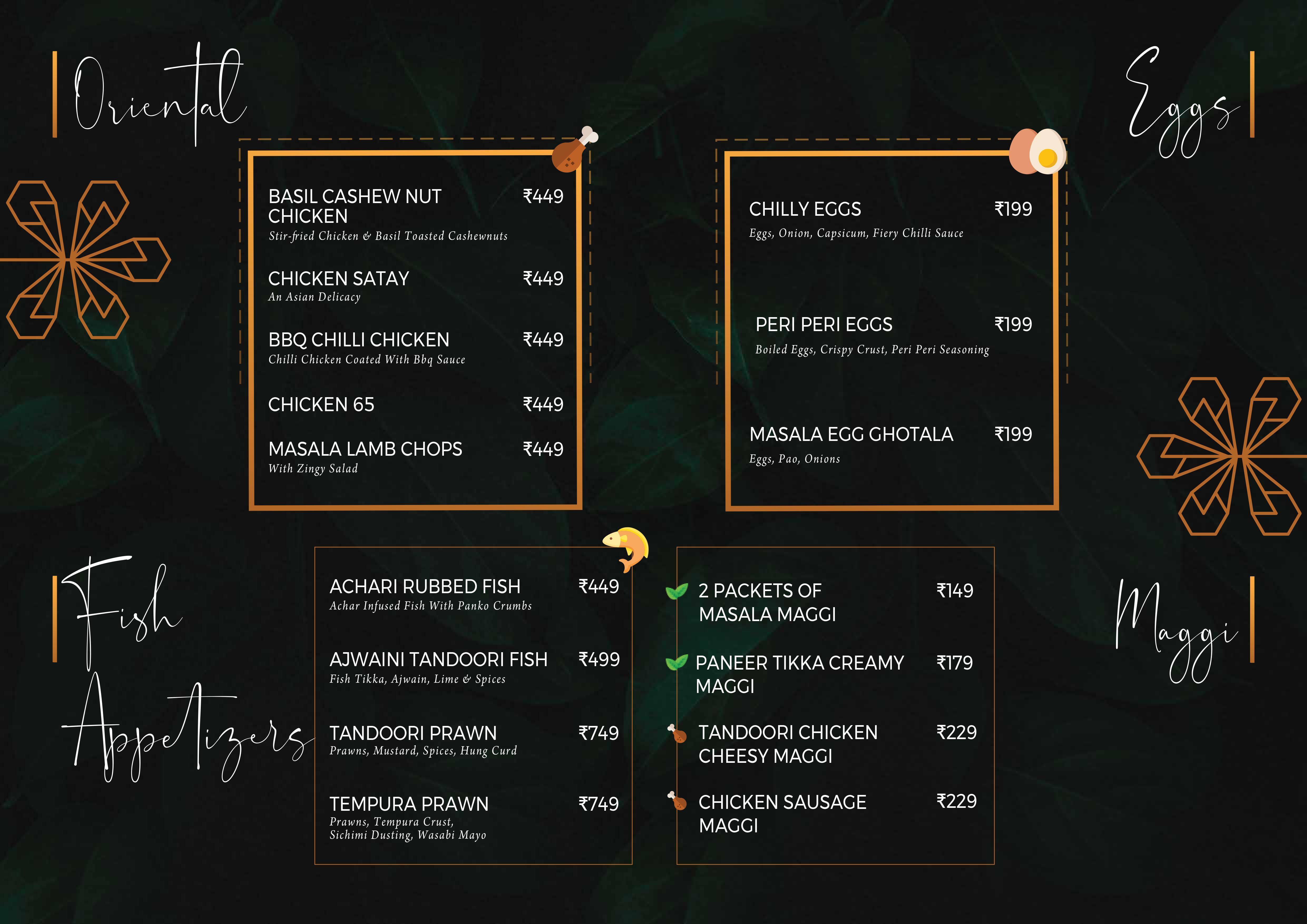 Menu at Stardust, Jaipur