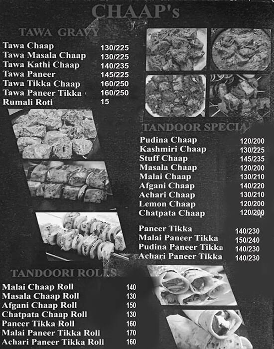 Menu of The Snacks Villa, Sigma 2, Greater Noida