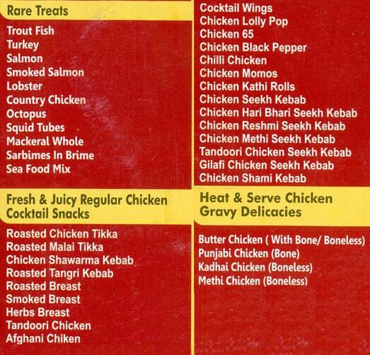 Menu at Quick Chick, Greater Noida, Parsvnath Bibhab Plaza