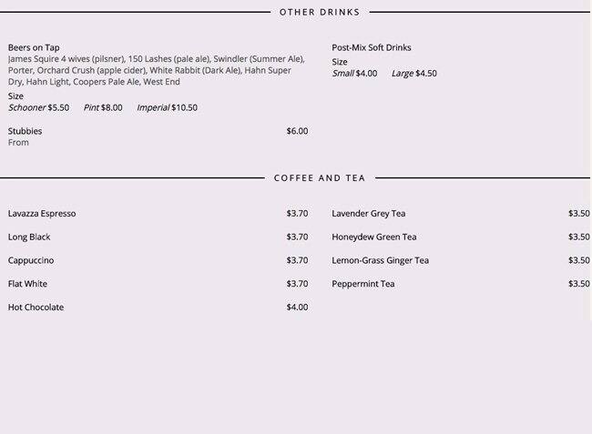 Menu at British Hotel Port Adelaide restaurant, Port Adelaide