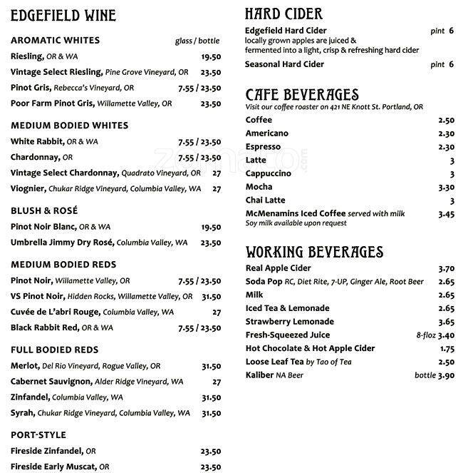 McMenamins Greenway Pub Menu, Menu for McMenamins Greenway Pub, Tigard ...
