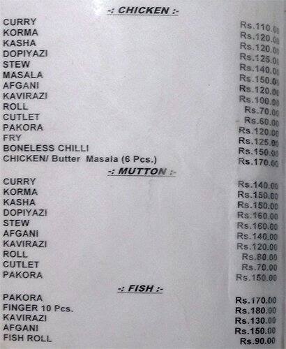 Samrat Restaurant Menu, Menu for Samrat Restaurant, Dalhousie BBD Bagh ...