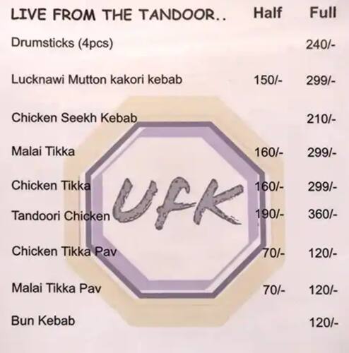 Menu of Go Fork Yourself, Khar, Mumbai