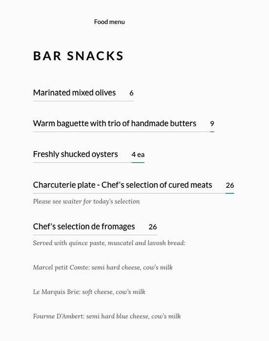 Frenchies Brasserie Menu, Menu for Frenchies Brasserie, Narrabeen ...