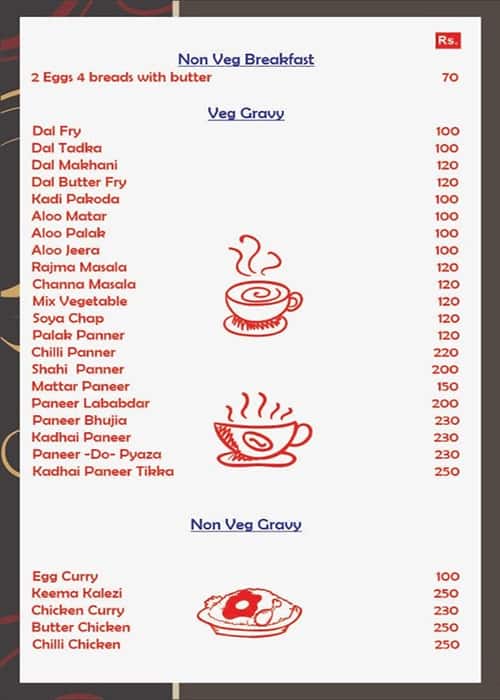 Menu at Grover Cafe by Rawat, New Delhi, Shop No - 16