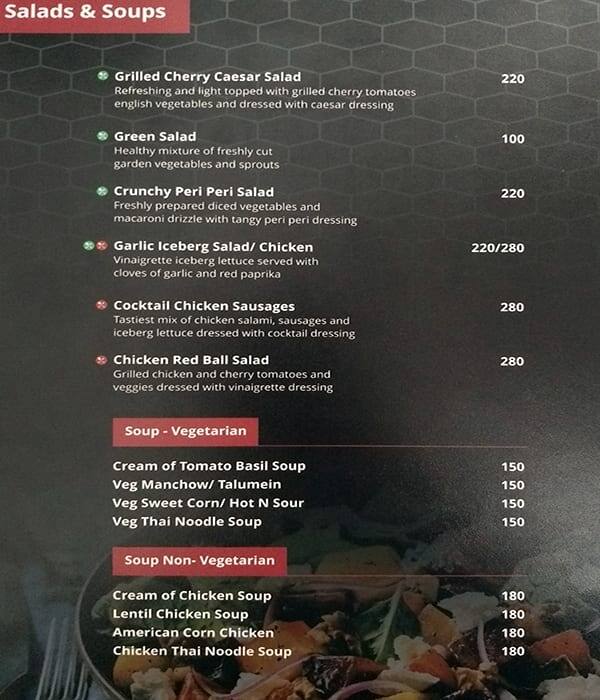 Menu of Zuma - Hampton By Hilton, Alkapuri, Vadodara